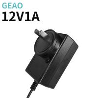 China 12V 1A Interchangeable Power Adapter ABS+PC Swappable Multi Function Adapter for sale