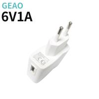 China OEM / ODM 6V 1A Eu USB Wall Charger Portable For Smartphones for sale