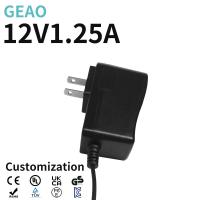 China 12v 1.25a Wall Transformer Adapters In Phototherapy Machine 3d Marking Machine Live Streaming Light Laptop for sale