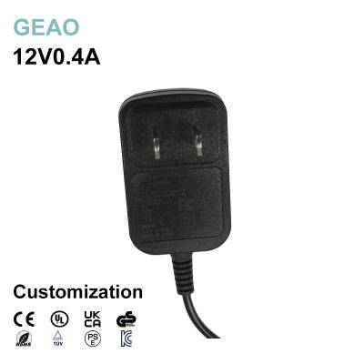 China 12V 0.4A Wall Mount Power Adapters Safe Electric For Tv / Dvd for sale