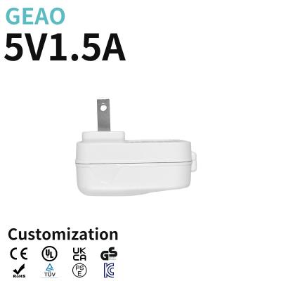 China 12W 5V 1.5A Headphone USB Wall Charger Over Current Protection for sale