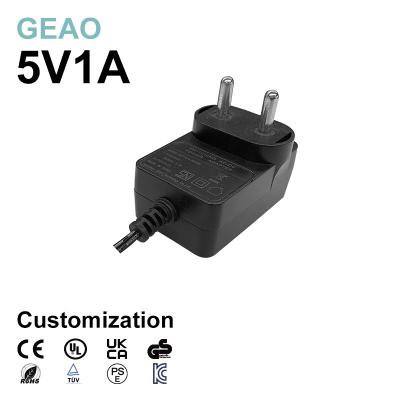 China AC 6W 5V 1A Wall Mount Power Supply Durable For Projector Printer for sale