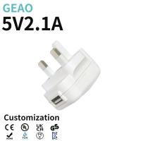 China Portable 5V 2.1A USB Wall Charger ABS PC Material Charging Battery Fan for sale