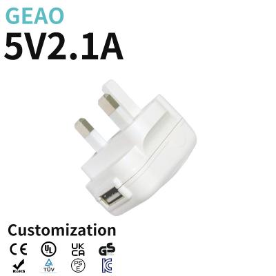 China Portable 5V 2.1A USB Wall Charger ABS PC Material Charging Battery Fan for sale
