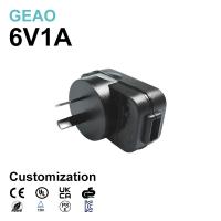 China 6W 6V 1A Mobile Phone USB Charger OEM / ODM Home Wall Charger for sale
