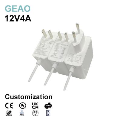 China 48W 4A 12V DC Wall Mount Power Adapters Terminal Block For Hair Trimmer for sale