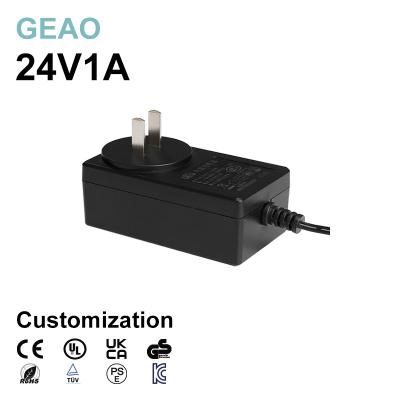 China ODM 24V 1A Wall Mount Power Adapters For Switching And Monitoring ROHS for sale