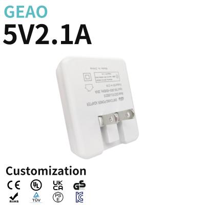 China 5V 2.1A USB Power Adapter Wall Charger 10W USB AC Power Charger Adapter for sale