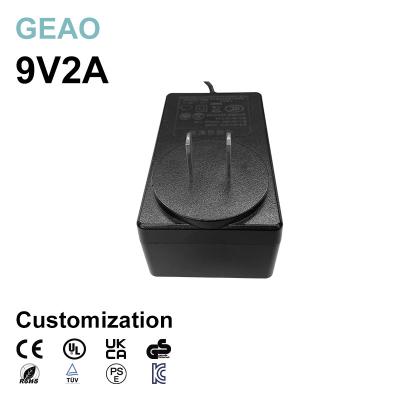 China 9V 2A Wall Mounted Power Adapters For Currency Outdoor Cctv Camera Led Strip Pos Machine Neon Light for sale