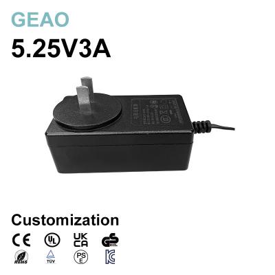 China 5.25V 3A Wall Mounted Power Adapters For Original Sewing Machine Micro Projector onitoring for sale