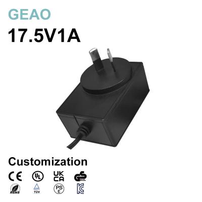 China 17.5V 1A Wall Mounted Power Adapters For Massage Chair Meidical Trasound Cricut for sale