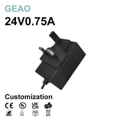 China 24V 0.75A Wall Mounted Power Adapters For Customization Iptv Box Electric Recliner Sofas Robot Nintendo Switch for sale