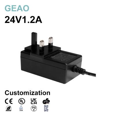 China 24V 1.2A Wall Mounted Power Adapters For Customization Nintendo Laboratory Water Pump Digital Photo Frame for sale
