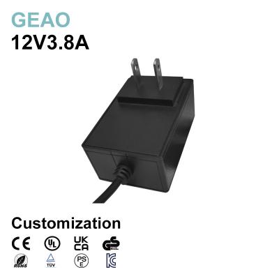 China 12V 3.8A Wall Mounted Power Adapters For  Speakers CD Player Thinkpad Lab for sale