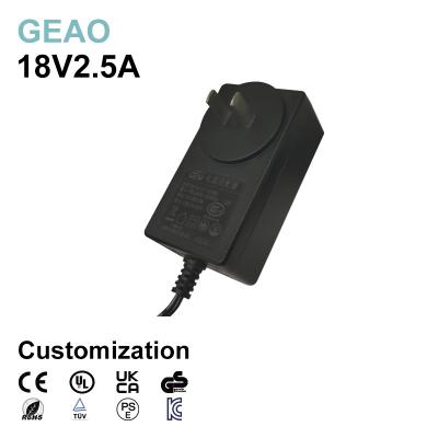 China 18V 2.5A Wall Mounted Power Adapters For Hair Trimmer Meidical Macbook Chromebook for sale