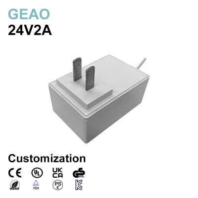 China 24V 2A Wall Mounted Power Adapters For Original Monitoring Hair Removal Device Lg Lcd Monitor Led Light Strip for sale