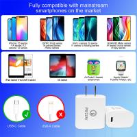 China 5V 3A GaN Fast Charging Iphone Charger 20W Max Output Safety for sale