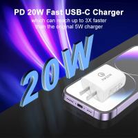 China 5V 3A GaN Fast Charging Iphone Charger 20W Max Output Safety for sale