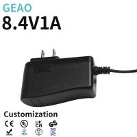 China 8.4V 1A Wall Mount Power Adapters 100VAC - 240VAC Electric Adaptor for sale