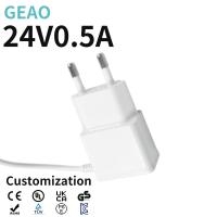 China 24V 0.5A Wall Mount Power Adapters For Power Over Ethernet Scooter for sale