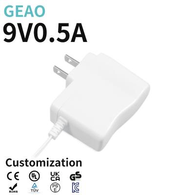 China 4.5W 9V 0.5A Wall Mount Power Adapters / Power Supply For Thermal Printer for sale