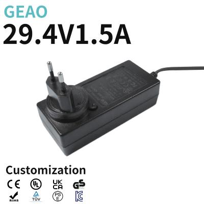 China 29.4V 1.5A Interchangeable Power Adapter For Robot Beauty Equipment Macbook Plant Lamp for sale