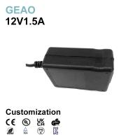 China 24W 1.5A 12V Desktop Power Adapter With Safety Protection PSE for sale