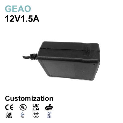 China 24W 1.5A 12V Desktop Power Adapter With Safety Protection PSE for sale
