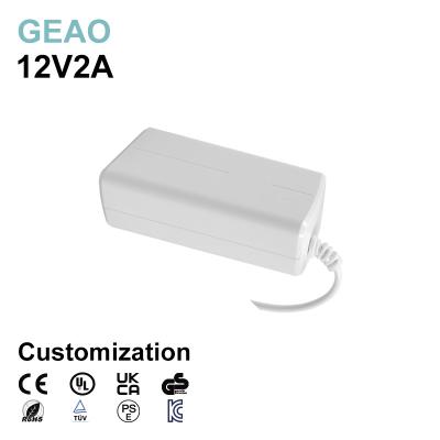 China DC Jack 12V 2A Desktop Power Adapter Distributor ABS+PC Material for sale