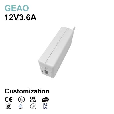 China 12V 3.6A Desktop Power Adapter For Beauty Equipment Floor Lamp Aromatherapy Lamp for sale
