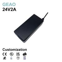 China 48W 24V 2A Desktop Power Adapter Over Voltage Safety Protection for sale