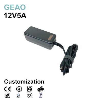 China Desktop 12V 5A AC DC Adapter Safety 60W Laptop Charger Power Supply for sale
