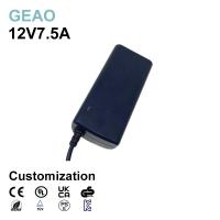 China 12V 7.5A Desktop Power Adapter For Barcode Printer Network Equipment Foot Massager for sale
