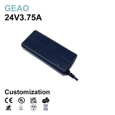 China 24V 3.75A Desktop Power Adapter For Smoke Detector Optical Transceiver Digital Photo Frame for sale