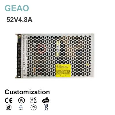 China 52V 4.8A Switched Mode Power Supply For Electric Desk Bose Soundlink Advertising Machine Smoke Detector for sale