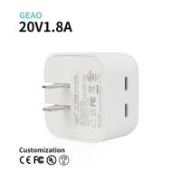 China 20V 1.8A GaN Fast Charger PD 35W Dual USB C Charger With UK Plug for sale