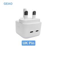 China 20V 1.8A GaN Fast Charger PD 35W Dual USB C Charger With UK Plug for sale