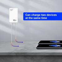 China 20V 3.25A PD 65W GaN Charger USB C QC3.0 Fast Charger For Laptop Phone for sale