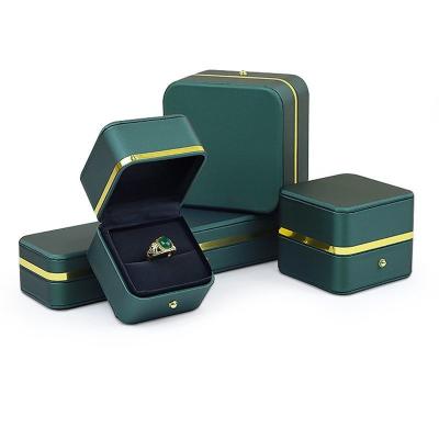 China PU Material Jewelry Packaging Box For Rings Earrings Bracelets And Necklaces 0.300kg for sale