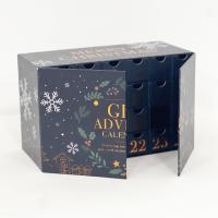 China Open Door Magnet Cardboard Paper Gift Box For Cosmetic Jewelry Makeup Advent Calendar for sale