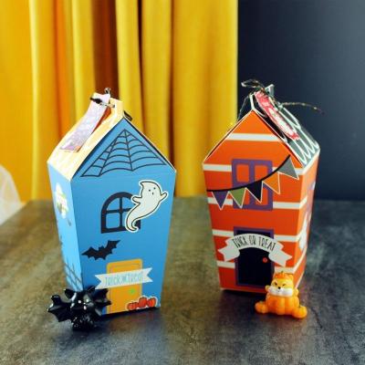 China Halloween Candy Customized Gift Box Packaging White Card Paper Gift Box for sale