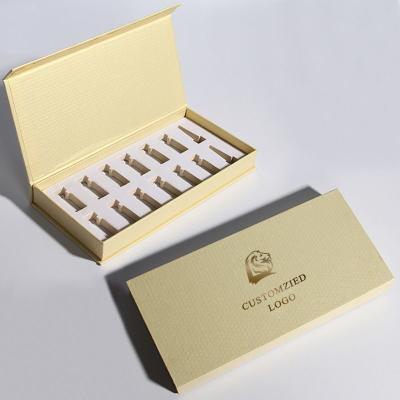 China Rectangle Luxury Rigid Magnetic Gift Box For Perfume Packaging Skincare Set Essential Oil for sale