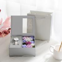 China Luxury Black Cardboard Valentine'S Day Flower Gift Box 1.0 - 3.0mm Thickness for sale