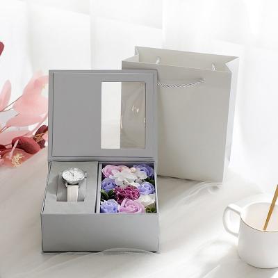 China Luxury Black Cardboard Valentine'S Day Flower Gift Box 1.0 - 3.0mm Thickness for sale