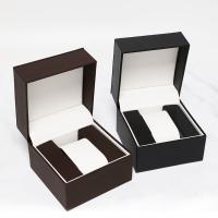 China Waterproof PU Leather Watch Box With Jewelry Drawer Storage Display Box Custom Logo for sale