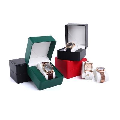 China Customized PU Leather Material Paper Cardboard Watch Gift Packaging Box for Display and Storage for sale