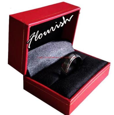 China Portable Hinged Clamshell Type Jewelry Packaging Gift Paper Box with Velvet Insert According to Customer Requirements for sale
