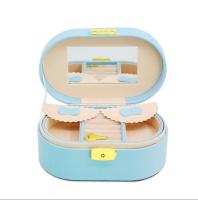 China Custom Logo Printing Small Square PU Leather Jewelry Box Luxury Packaging Gift Box Square Design Free Samples Availabl for sale
