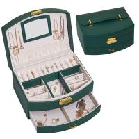 China Luxury Jewelry Display Box PU Leather Jewellery Box For Ring / Necklace Storage for sale