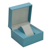 China Ivory Board PU Leather Gift Display Boxes Eco Friendly For Ring Jewelry Watch Wallet for sale